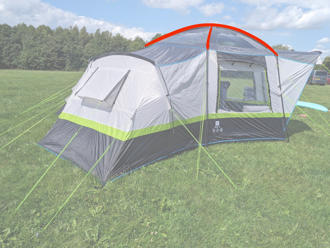 Hive Tent Fibreglass Roof Pole
