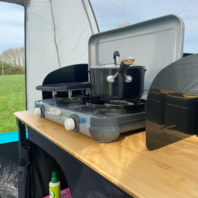 Deluxe Camp Kitchen With Double Cupboard