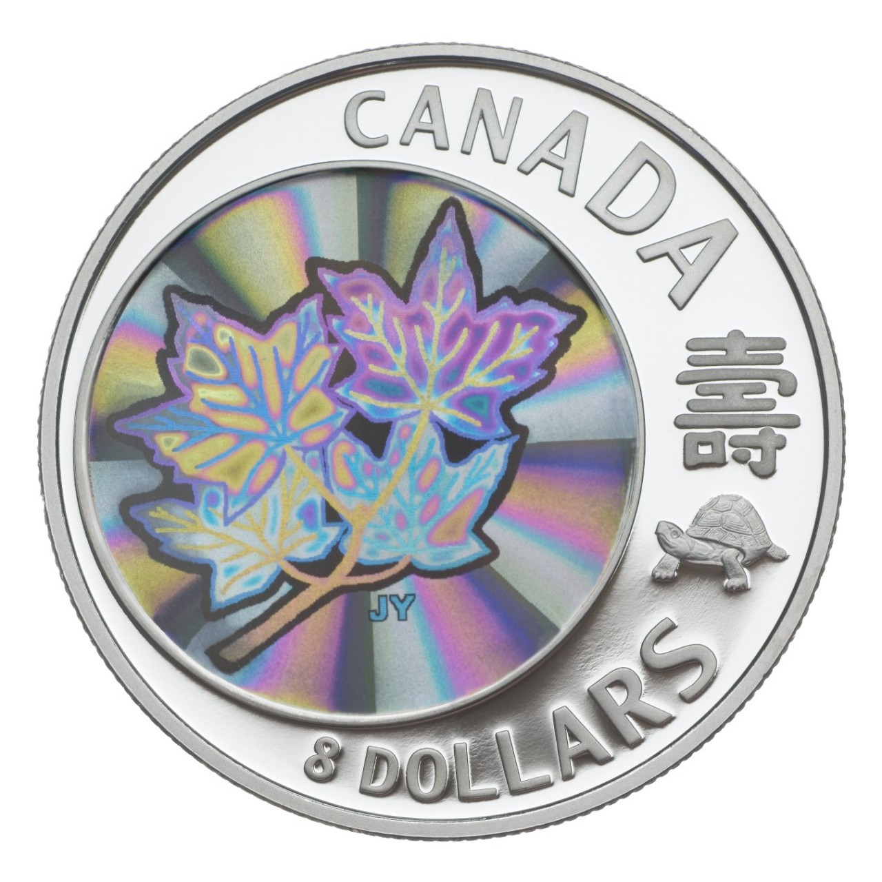 2007 $8 FINE SILVER COIN - MAPLE OF LONG LIFE - West Edmonton Coin & Stamp