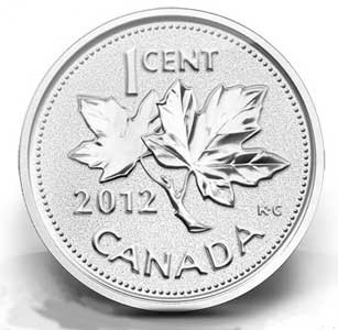 2012 1-CENT 5OZ. FINE SILVER COIN - FAREWELL TO THE PENNY - West ...