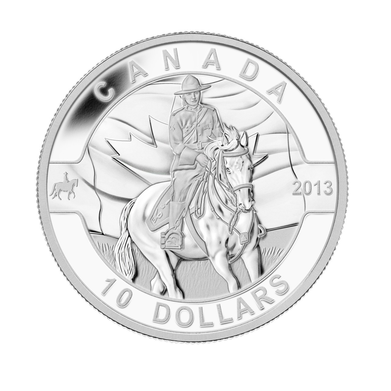 2013 $10 FINE SILVER COIN - O CANADA SERIES - ROYAL CANADIAN MOUNTED ...