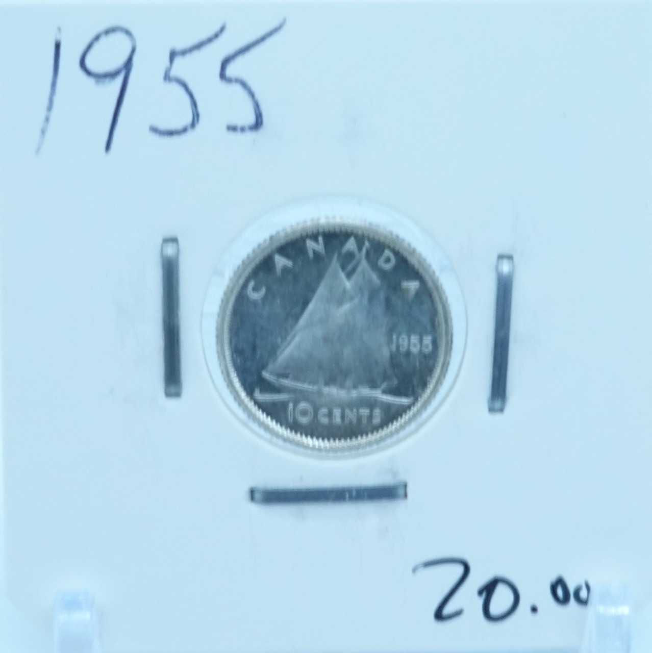 1955 CANADA CIRCULATION TEN CENTS - UNGRADED - West Edmonton Coin & Stamp