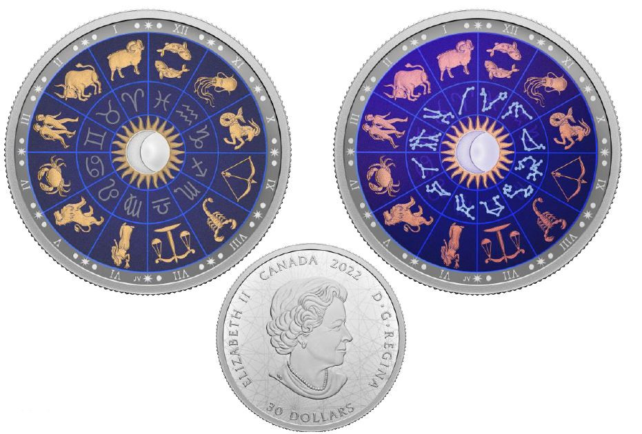 Zodiac Silver Coins Zodiac Aquarius, American Silver Eagle