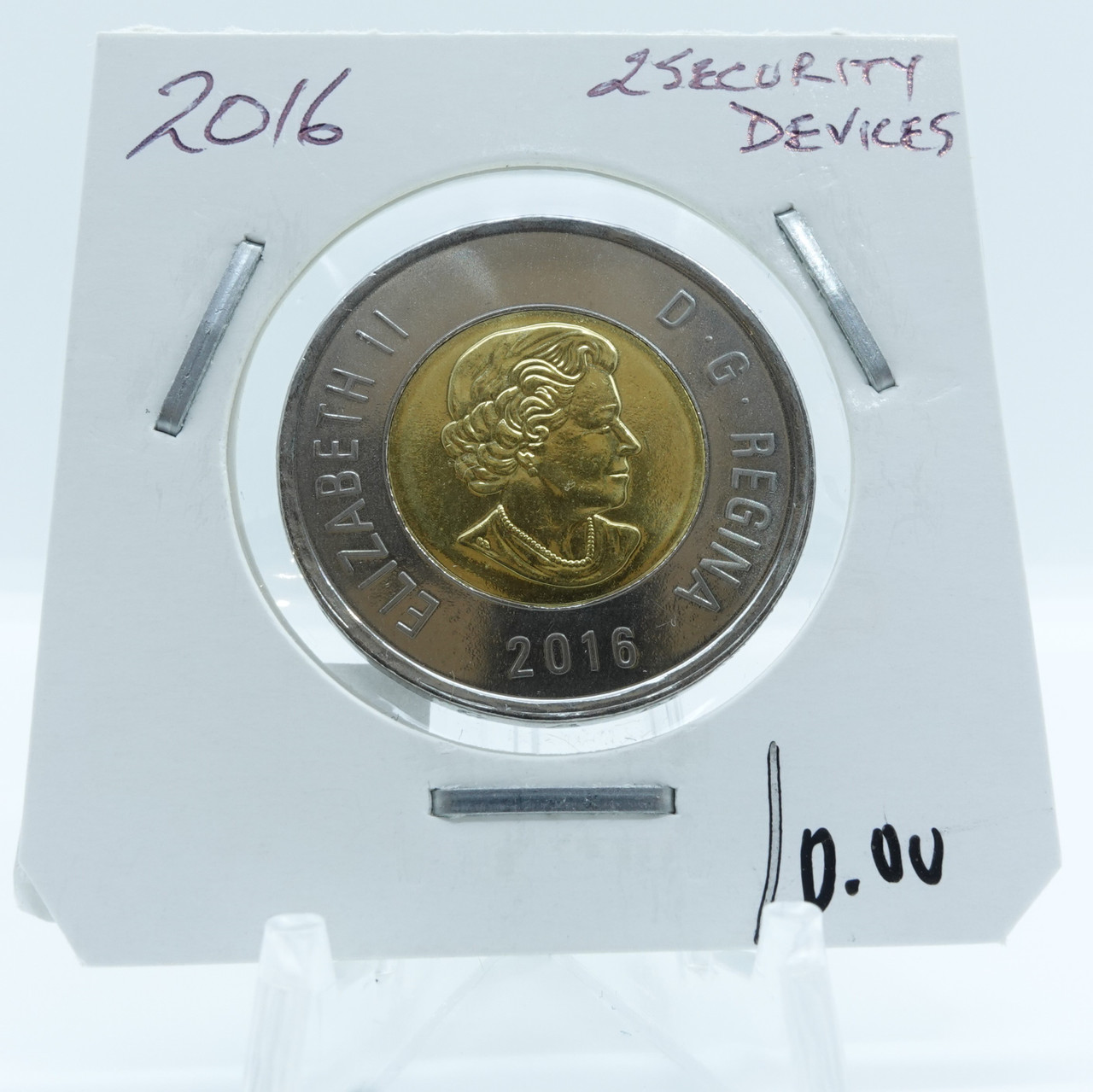 2016 CIRCULATION CANADIAN TOONIE 2 SECURITY DEVICES - West Edmonton ...
