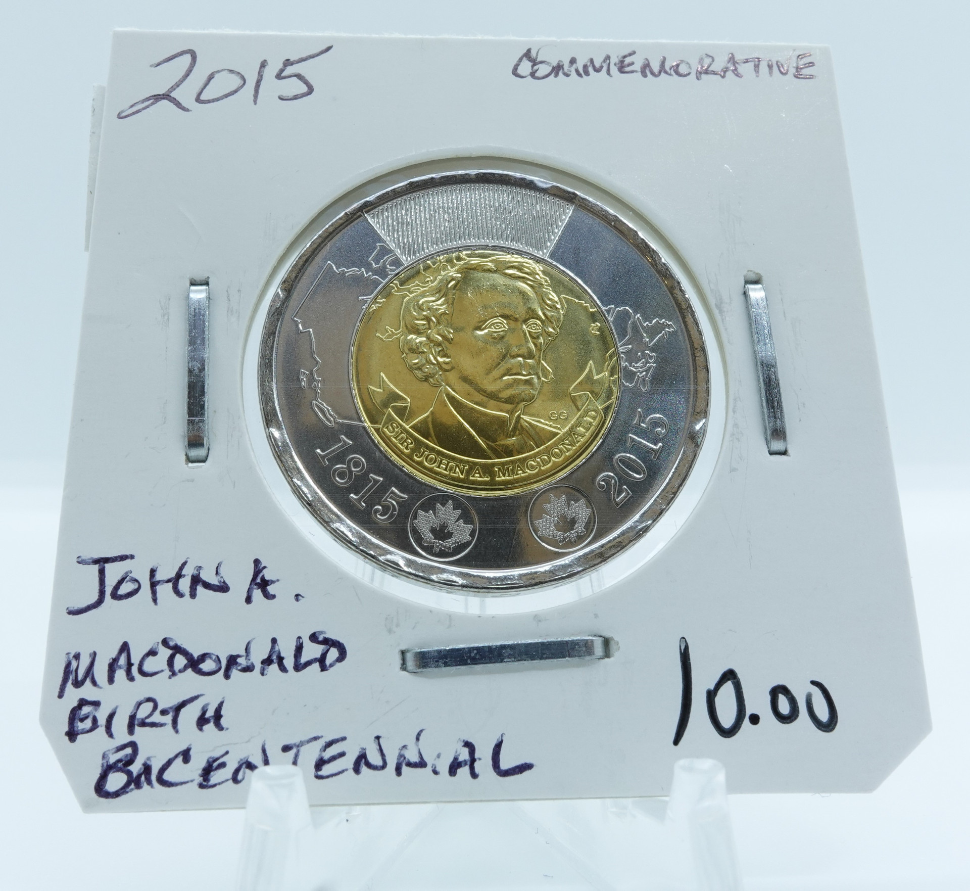 2015 $10 FINE SILVER COIN - 200TH ANNIVERSARY OF THE BIRTH OF SIR JOHN ...