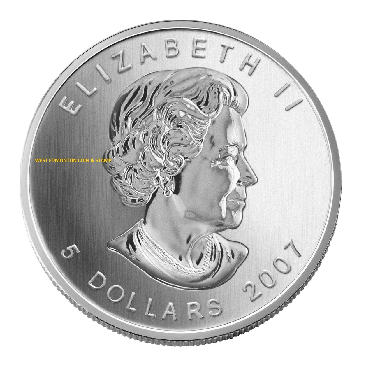 2007 $8 FINE SILVER COIN - MAPLE OF LONG LIFE - West Edmonton Coin & Stamp