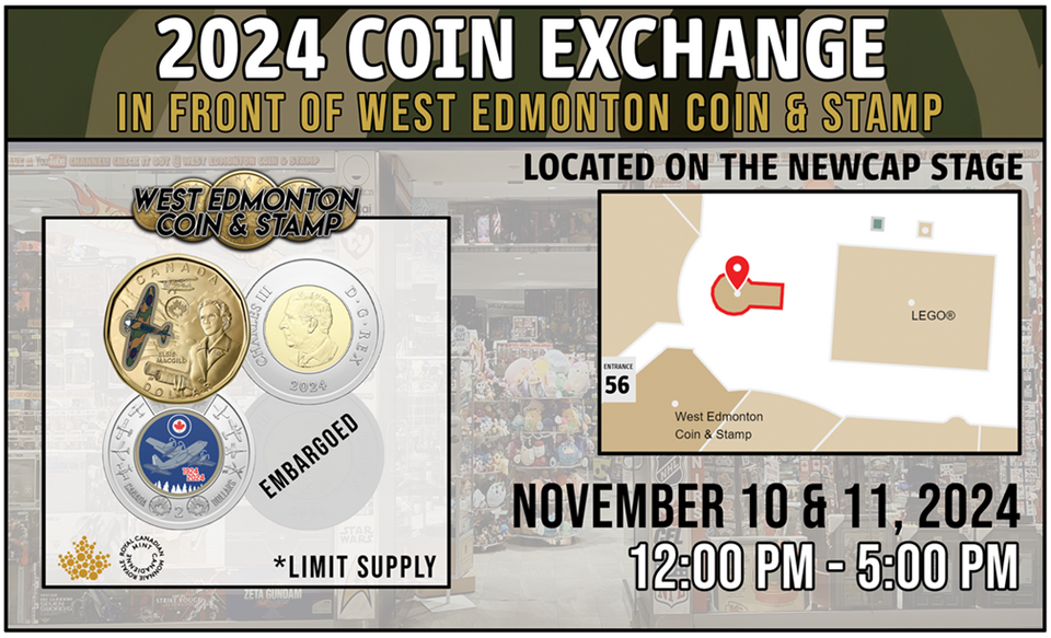 Buy Canadian Coins | West Edmonton Coin & Stamp - Home