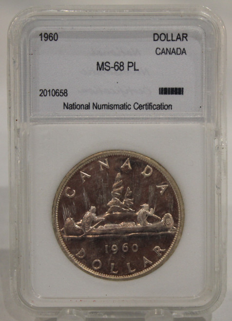 1960 CIRCULATION 1-DOLLAR COIN - MS-68 PL - West Edmonton Coin & Stamp