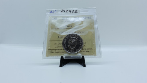 2012 CIRCULATION CANADIAN 25-CENT MS-65 BROCK - West Edmonton Coin & Stamp
