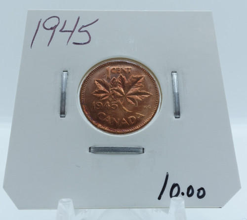 1945 CIRCULATION CANADIAN 1-CENT - West Edmonton Coin & Stamp