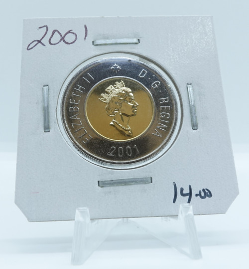2001 CIRCULATION CANADIAN TOONIE - West Edmonton Coin & Stamp