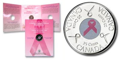 2006 - PINK RIBBON OFFICIAL FIRST DAY COIN - West Edmonton Coin & Stamp