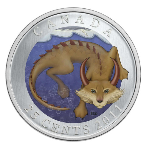 2011 - 25¢ CANADIAN MYTHICAL CREATURES: MISHEPISHU - West Edmonton Coin ...