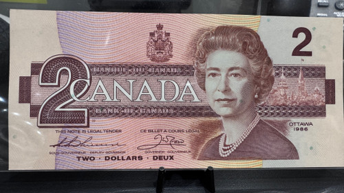 1986 $2 CANADIAN BILL - West Edmonton Coin & Stamp