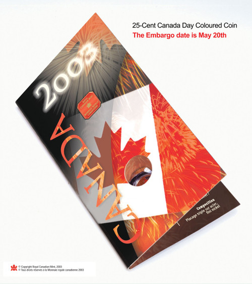 2003 CANADA COLOURED QUARTER (5TH IN SERIES) - West Edmonton Coin & Stamp