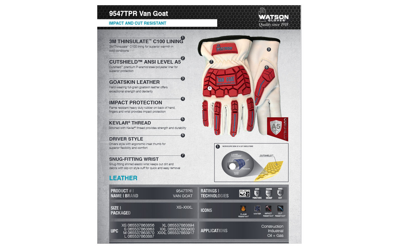 Van Goat Impact Protection Gloves