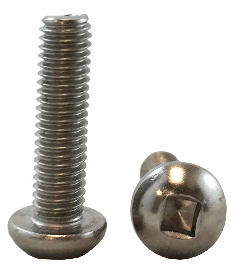 Machine Screw #10-32 x 1 inch - Round Head Robertson - Stainless Steel ...