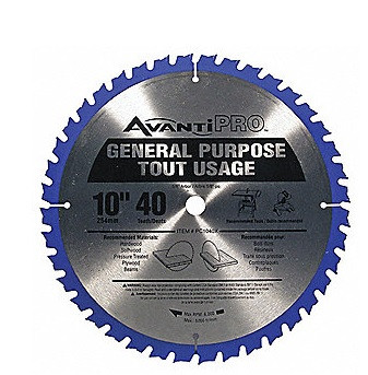 Avanti PC1040X 10" x 40 Tooth General Purpose Saw Blade
