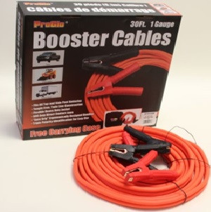 30ft 1 Gauge Battery Booster Cable Set