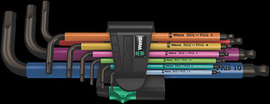Multicolour Metric Allen/Hex L-Key Set 9-Piece