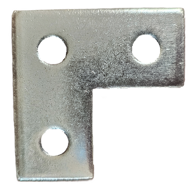 3-Hole Plate Half-Tee, Plated