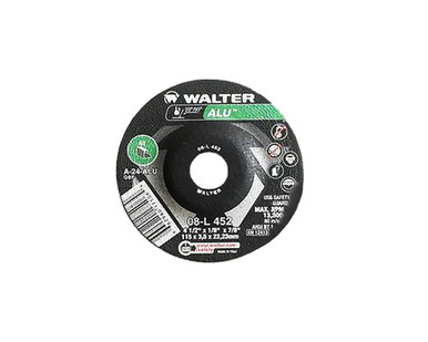 Walter 08-L 452 4-1/2" x 1/8" ALU Grinding Wheel/Disc - A-24-ALU