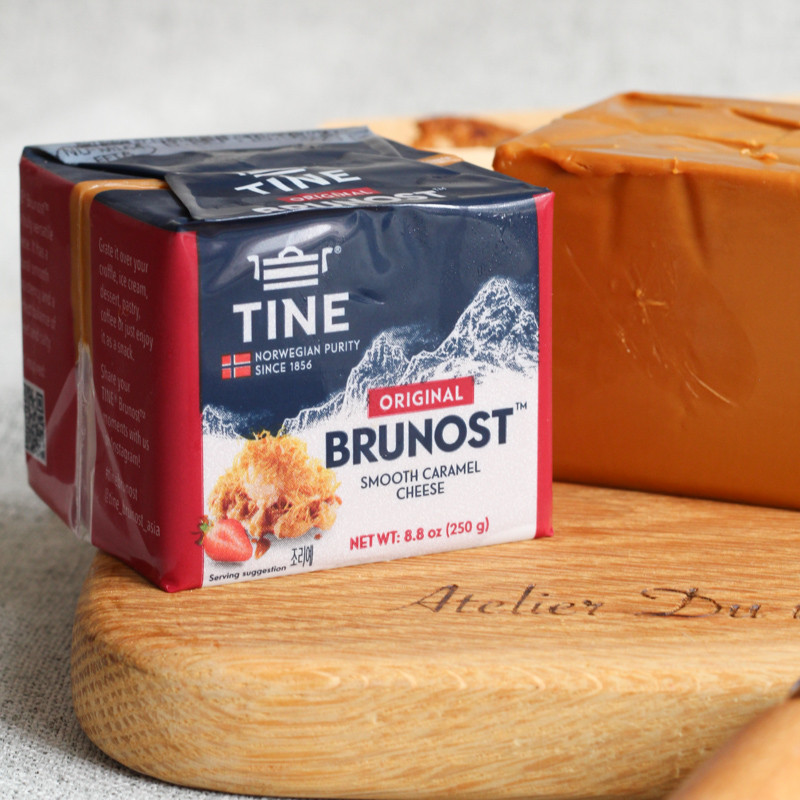 TINE® Brunost™ Norwegian Brown Cheese - The Cheese Shop Pte. Ltd.
