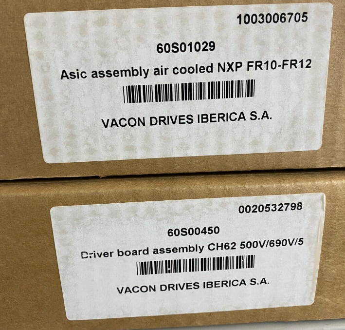 VACON 60S01029 ASIC ASSEMBLY AIR COOLED NXP FR10-FR12