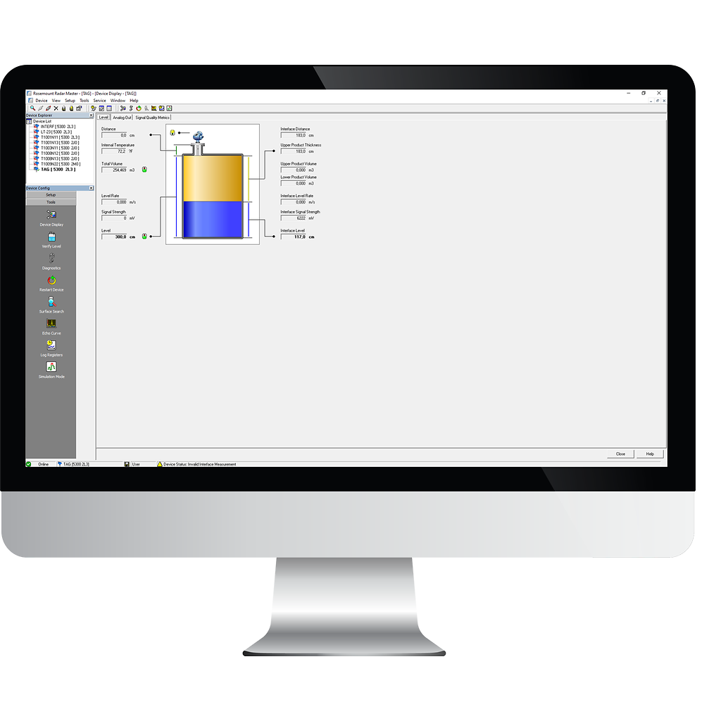 Rosemount™ Radar Master - Software - AC drives & controls
