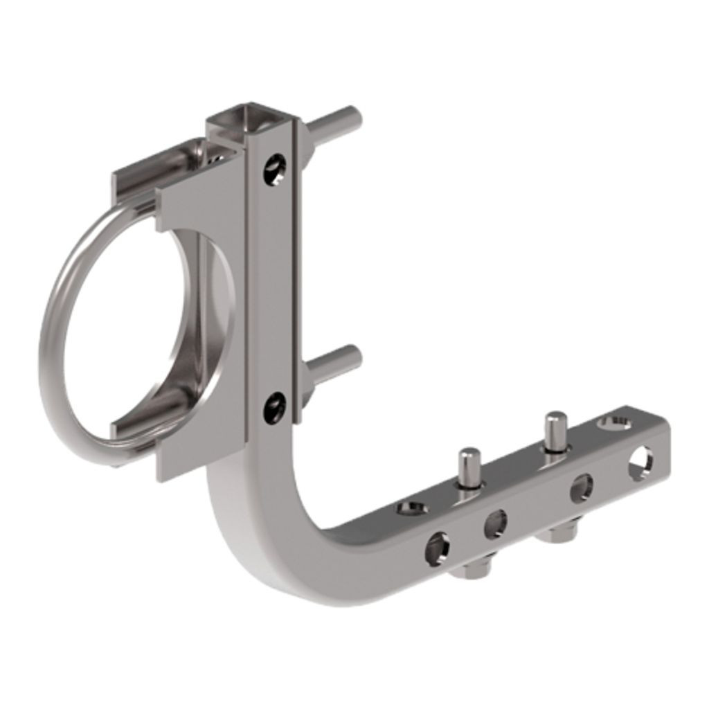 Rosemount™ B4 In-Line Mounting Bracket, 2-in. Pipe Mount, Bolts ...