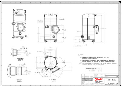 120H0361 Danfoss Scroll compressor, SH184A4ALC - AC drives & controls
