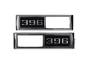 1968 396 Side Bezels (Pair) - Ausley's Chevelle Parts