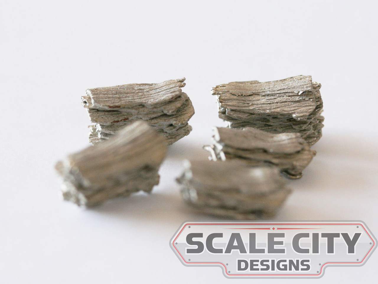 48-690 Small Scrap Metal Piles O scale - Scale City Designs