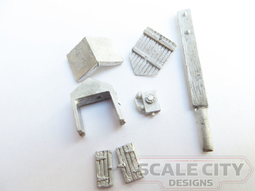 48-159 LINESIDE RR PHONE BOX OPEN W/PHONE O SCALE FKA KEIL LINE VERY ...