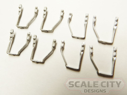 48-750 Freight Car Stirrup Steps Angle O Scale upgrade brass box hopper ...