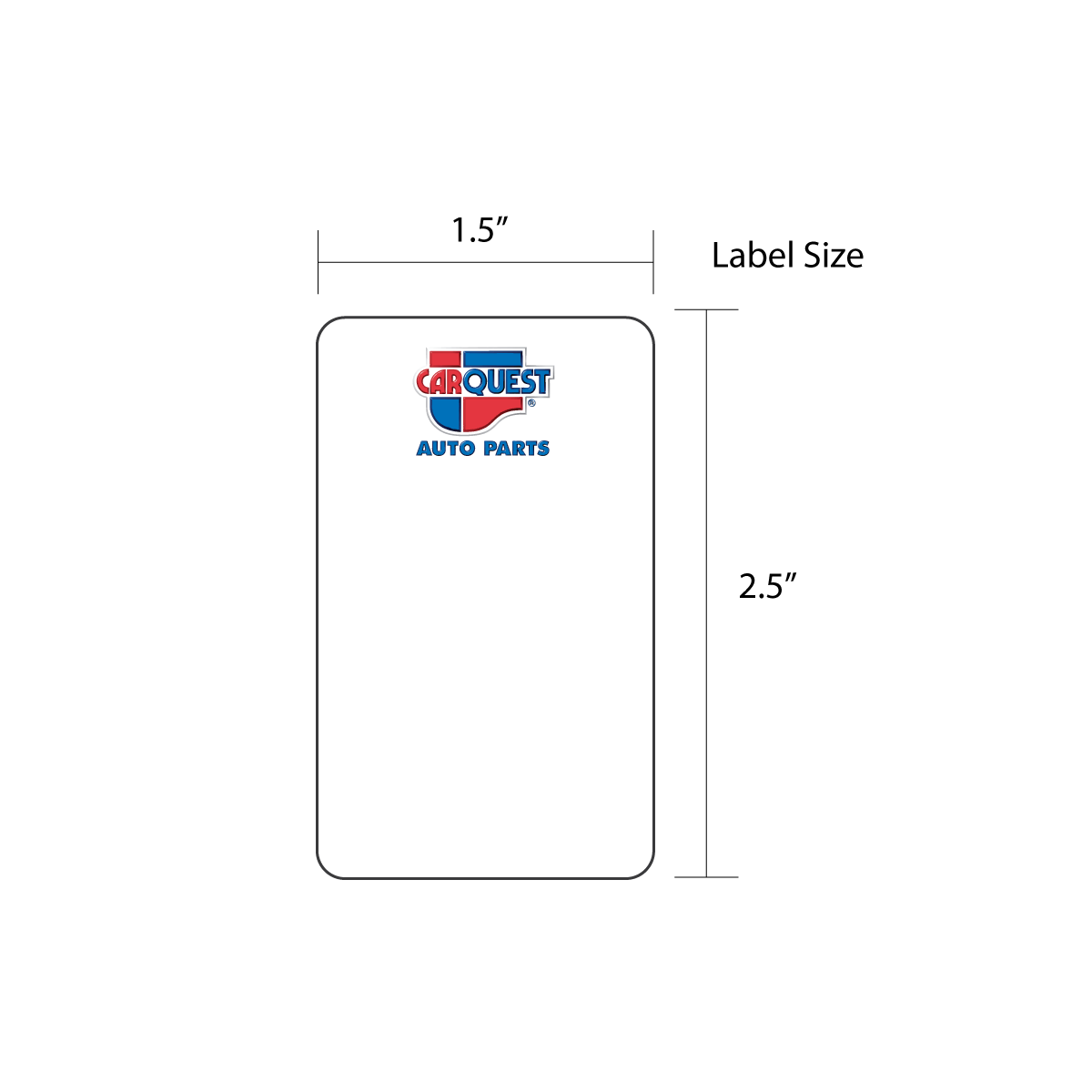 CARQUEST Auto Parts logo sticker for multi-point check printers