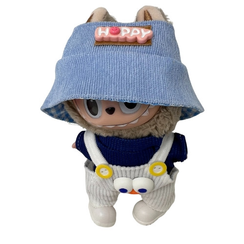 Labubu Happy Day Outfit Set – Overalls, Shirt, Hat & Shoes for 17.5cm ...