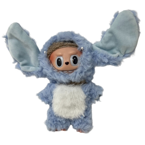 Soft Fuzzy Plush Elephant Outfit for 17.5cm Labubu Dolls - Doll Clothes ...