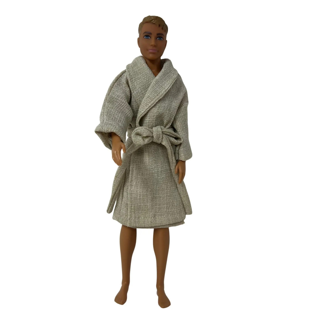 Beige Bathrobe and Boxers Set for Ken Doll and GI Joe | Loungewear ...