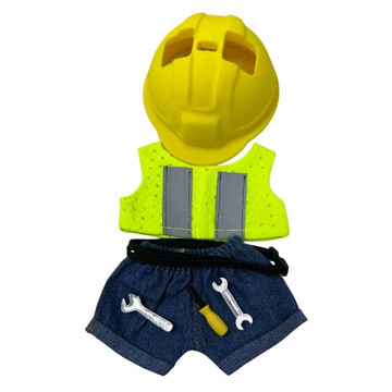 Construction Worker Outfit for 17.5cm Labubu Doll – Dress for the Job ...