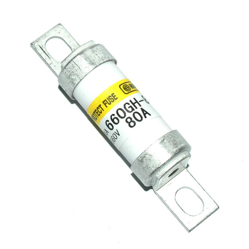 Hinode 660GH-80UL Cylindrical Fast Acting Fuse, 80A, 660V AC/DC | Precision Zone Depot