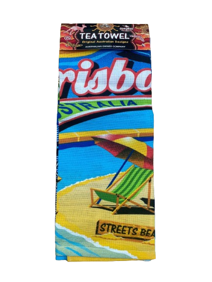 Tea Towel Brisbane Joey Roo - Skinnys Australia