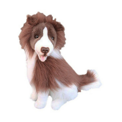 "Brandy" Border Collie 35cm Sitting, Chocolate - Skinnys Australia