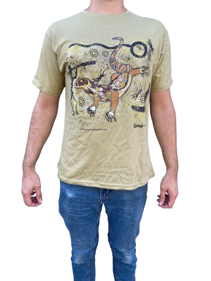 Adult T-Shirt Lizard Tan - Skinnys Australia