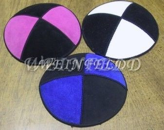 Genuine Suede Yarmulke - ALTERNATE COLORS - yarmulkes.com