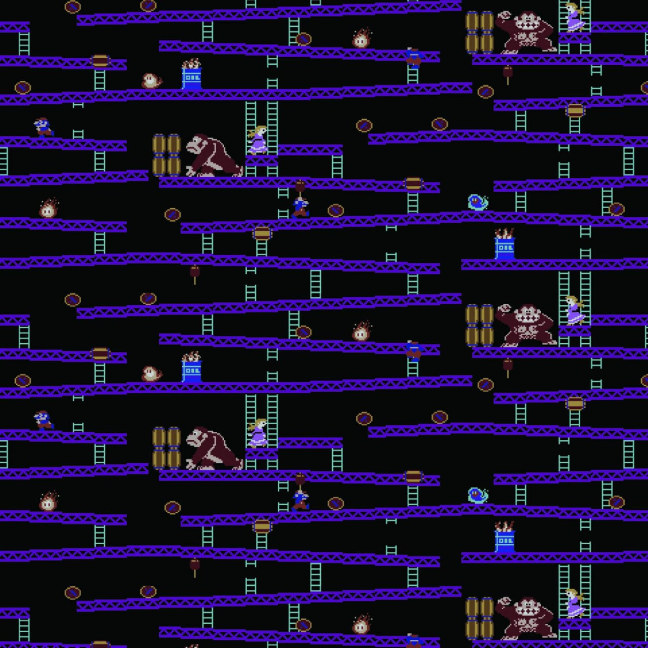 Nintendo Super Mario Yarmulkes Cotton - Donkey Kong Jumpman's Ascent ...