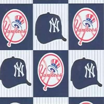 MLB Baseball Yarmulkes Fleece - New York Yankees - Blocks - yarmulkes.com