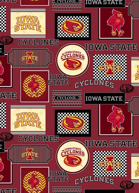 NCAA - Cotton Yarmulkes - IOWA STATE CYCLONES - PACKED PATCHES ...
