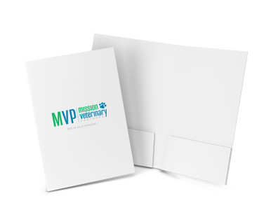 White Semi-Gloss Pocket Folder