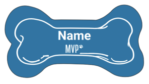 Bone Shaped Name Badge